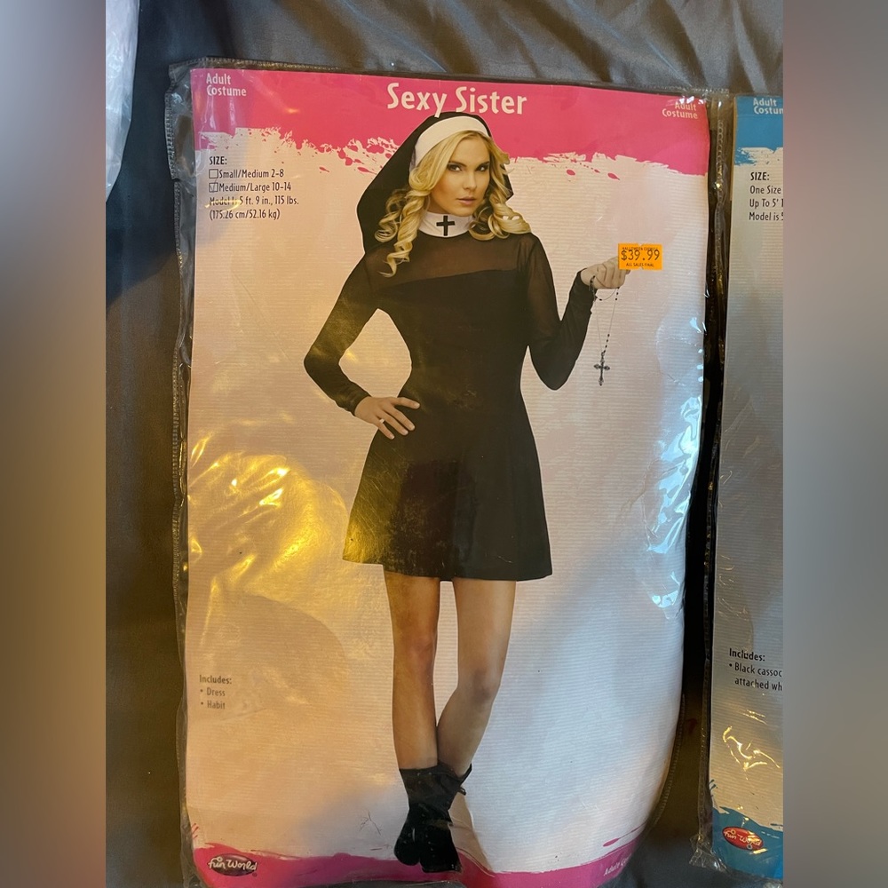Sexy Sister And Priest Costumes Gem